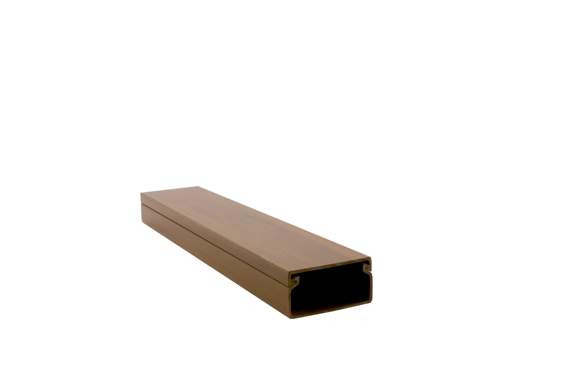 Canaleta imitación madera 100x40mm. Tiras de 2 metros en PVC. – BRICOLAMP